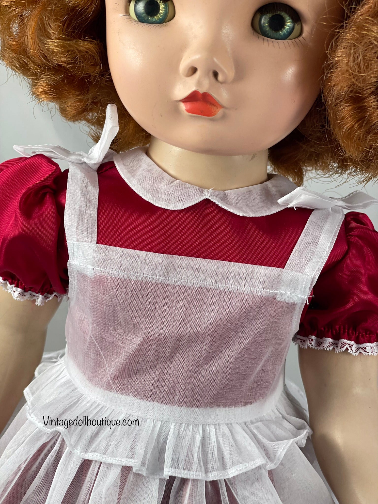 Organdy pinafore for 24” Madame Alexander Binnie or Winnie doll ...